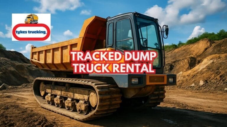 Tracked Dump Truck Rental for Rough Terrain Construction
