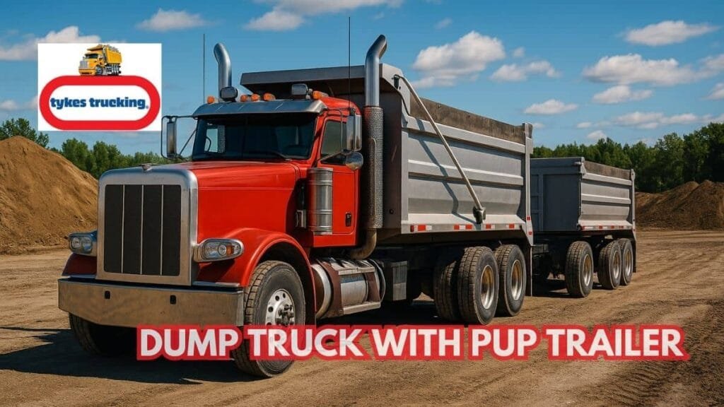Double Trouble: Mastering the Dump Truck with Pup Trailer Combo